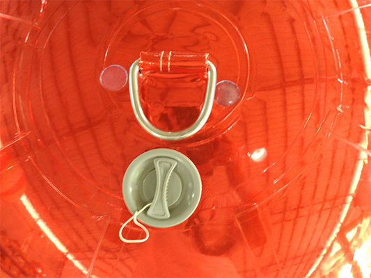 1M Red Inflatable Advertising Mirror Ball For Indoor Event Or Christmas
