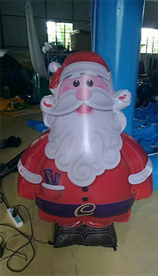 190D Oxford Red And White Inflatable Santa Claus For Christmas Day