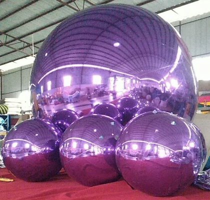 Decorative Inflatable Advertising Mirror Ball For Stage / Fashion Show