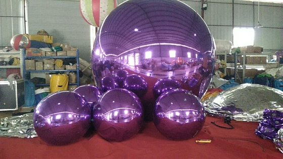 Decorative Inflatable Advertising Mirror Ball For Stage / Fashion Show