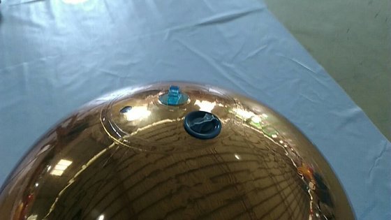 Inflatable Gold Mirror Ball Ornaments / Inflatable Glitter Ball