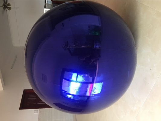1M Inflatable Mirror Ball Balloons With Logo Printed Purple And Blue