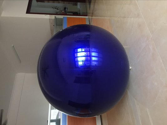 1M Inflatable Mirror Ball Balloons With Logo Printed Purple And Blue