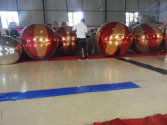 Giant Colorful Inflatable Mirror Ball For Club Decoration CE Appoval