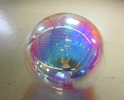Multi Color Inflatable Mirror Ball For Big Event / Outdoor Balloons Advertising