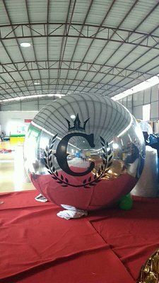 Big Commerical Inflatable Mirror Ball / Plastic Spheres with Customized Logo Printing