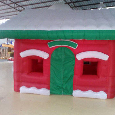 Red Mini Oxford  Inflatable Christmas House for Christmas  Decoration