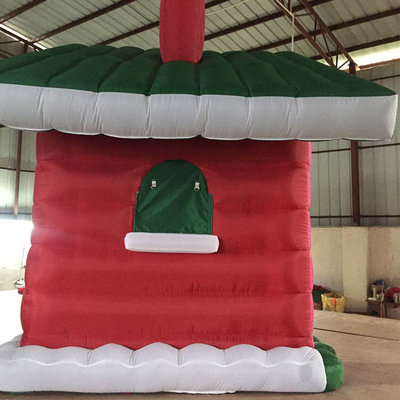 Red Mini Oxford  Inflatable Christmas House for Christmas  Decoration