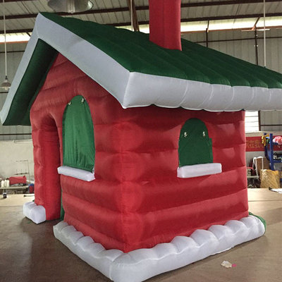 Red Mini Oxford  Inflatable Christmas House for Christmas  Decoration