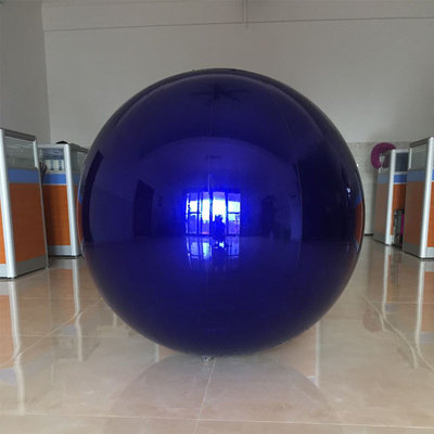 1.5m Blue Inflatable Mirror Ball / Inflatable Balloon For Advertising