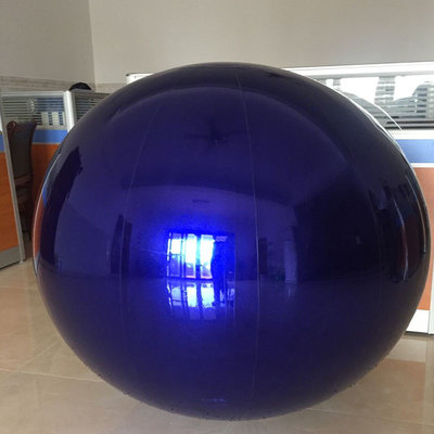 1.5m Blue Inflatable Mirror Ball / Inflatable Balloon For Advertising