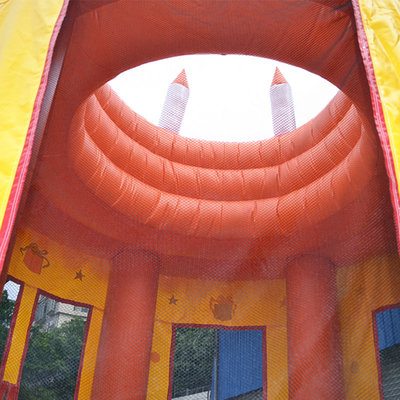 Beautiful Inflatable Birthday Cake Bouncy Castle For Children Party