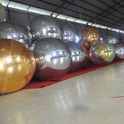 1.5m Sliver Inflatable Mirror Ball / Custom Inflatable Advertising Air Balloons