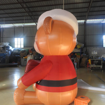 Mini 2.6M Oxford Inflatable Bear / Inflatable Model Bear With LED Light For Advertising /  Decoration