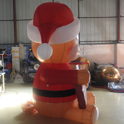 Mini 2.6M Oxford Inflatable Bear / Inflatable Model Bear With LED Light For Advertising /  Decoration