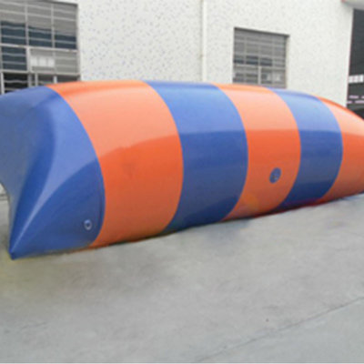 Red And Yellow PVC Interactive Games Inflatable Water Toys / Inflatable Water Flipper With Air Pump
