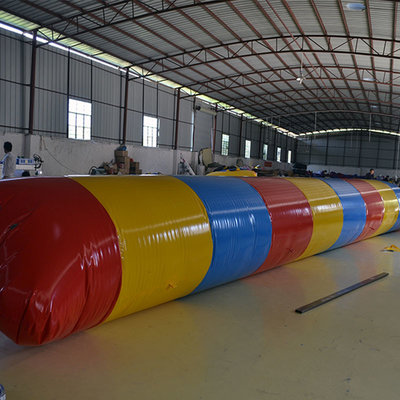 Red And Yellow PVC Interactive Games Inflatable Water Toys / Inflatable Water Flipper With Air Pump