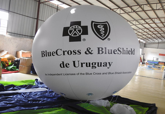 White Inflatable Marketing Products Advertising , PVC Inflatable Ball Off Site Layout