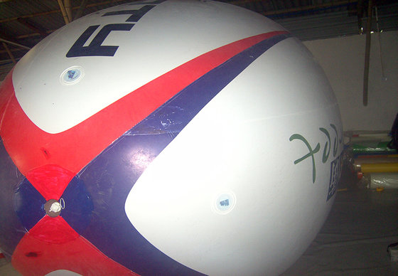 White Inflatable Marketing Products Advertising , PVC Inflatable Ball Off Site Layout