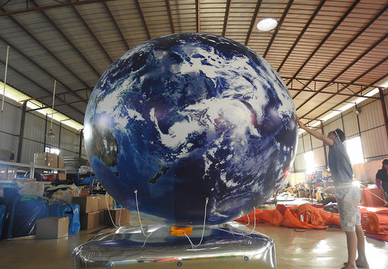 Opening Ceremony Inflatable Advertising Balloons / Inflatable Earth Ball