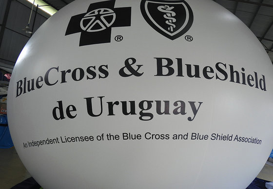 White Inflatable Marketing Products Advertising , PVC Inflatable Ball Off Site Layout