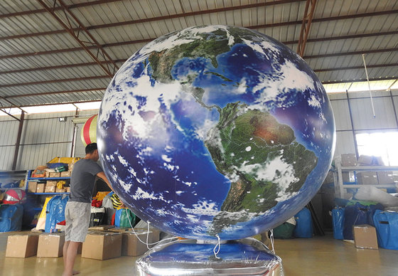 Opening Ceremony Inflatable Advertising Balloons / Inflatable Earth Ball