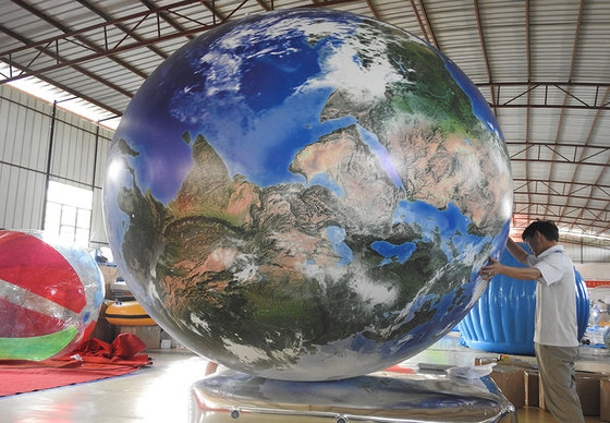 Opening Ceremony Inflatable Advertising Balloons / Inflatable Earth Ball