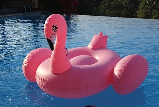 Custom Lovely Animal Shape Inflatable Swim Ring For Children / adult , PVC Pool Float
