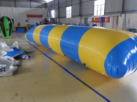 Outdoor Inflatable Water Toys , Combination Inflatable Water Trampoline With Slide