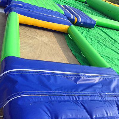 Tarpaulin Inflatable Water Park / Inflatable Sport Games In Summer Vacation
