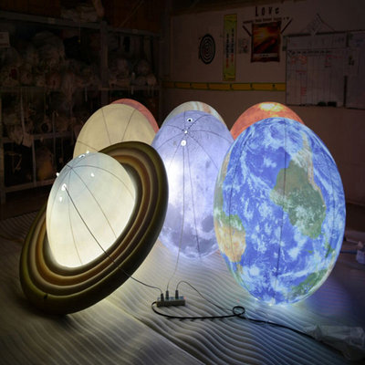 1m Inflatable Advertising Balloons / LED Lighting Universal Globe for Decoration