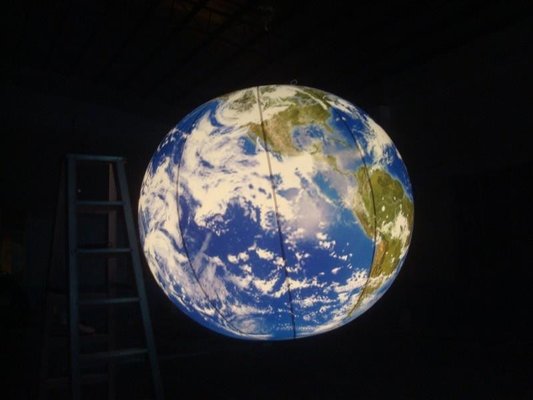 1m Inflatable Advertising Balloons / LED Lighting Universal Globe for Decoration