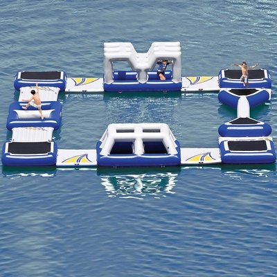 Aqua Play Inflatable Water Park Combo Games For Adult / Youngster