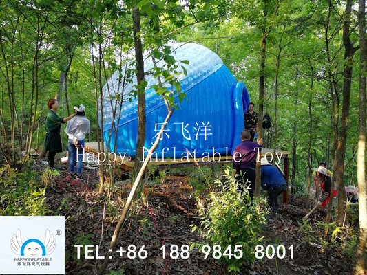 Inflatable Bubble Tent , 4m Diameter  PVC  Outdoor  Traveling Tent Waterproof