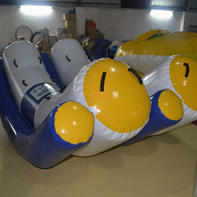 Single Tube Inflatable Water toys / Inflatable Water Seesaw For Sports Games