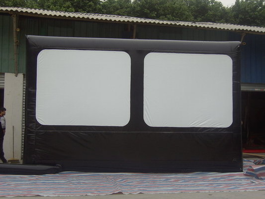 Customized 0.55mm PVC open air Inflatable Movie Screen For wedding