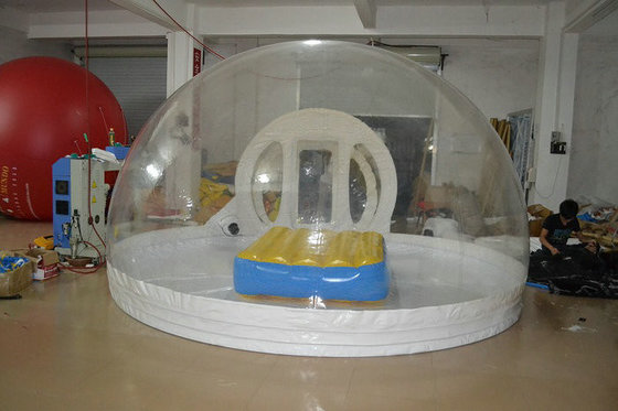 Durable 0.6 And 0.8mm PVC Inflatable Party Tent For Relax Transparent