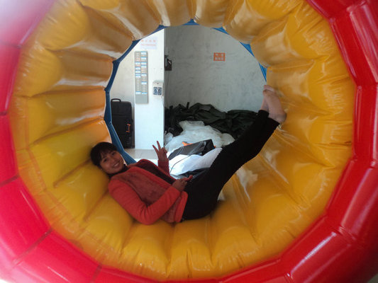 Notoxic PVC Material Inflatable Water Toys , Walking Roller Sales , Multicolour