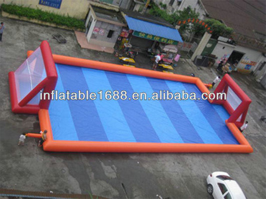 Durable School Inflatable Sports Games , Soccer Arena / Football Pitch