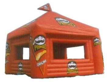 Orange Inflatable Party Tent For Leisure , House Shade Inflatable Wedding Tent
