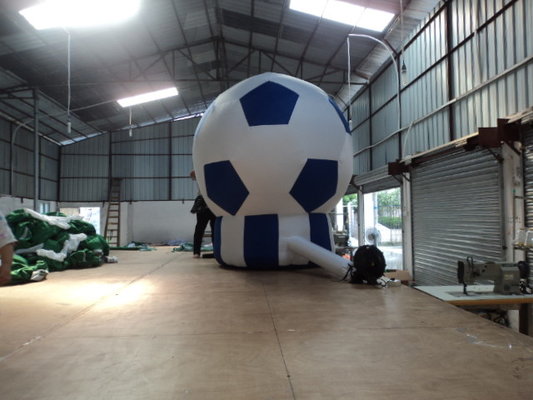 420D Oxford Fabric Inflatable Advertising Balloons / Football Floor Lamp