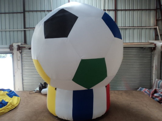 420D Oxford Fabric Inflatable Advertising Balloons / Football Floor Lamp