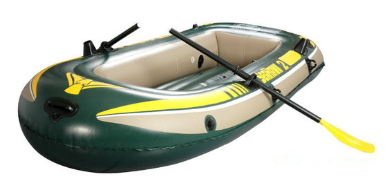 0.9mm PVC tarpaulin PVC Inflatable Fishing Boat Red Color