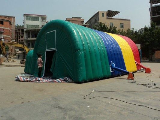 Semicircle White PVC Tarpaulin Inflatable Party Tent For Family Outdoor