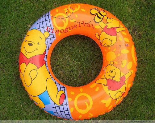 Colorful Inflatable Baby Swimming Ring Safe , Swim Floats For Toddlers