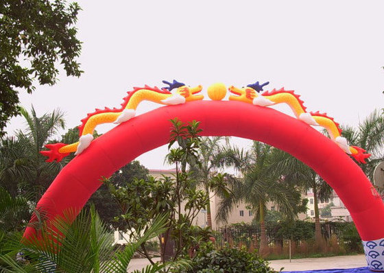 PVC And Tarpaulin Customized Inflatable Large Arched Door For Advertising