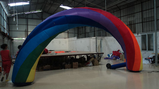Large Multicolour Inflatable Advertising Arch / Custom Inflatable Arch Door