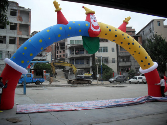 PVC And Tarpaulin Customized Inflatable Large Arched Door For Advertising