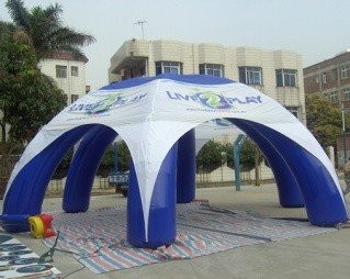 Small Outdoor Red Inflatable Party ExhibitionTent House Shade