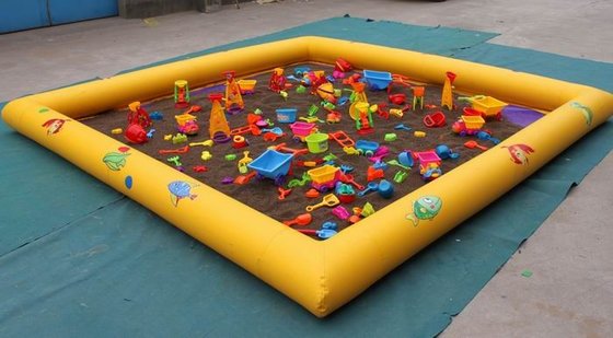 Customized Plastic PVC Sand Plate Inflatable Family Pool For Kids Fun
